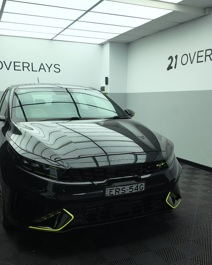 Fits Kia Cerato Hatch/Sedan Front Bumper Accent Overlay 2021-2024 (GT – 21OVERLAYS