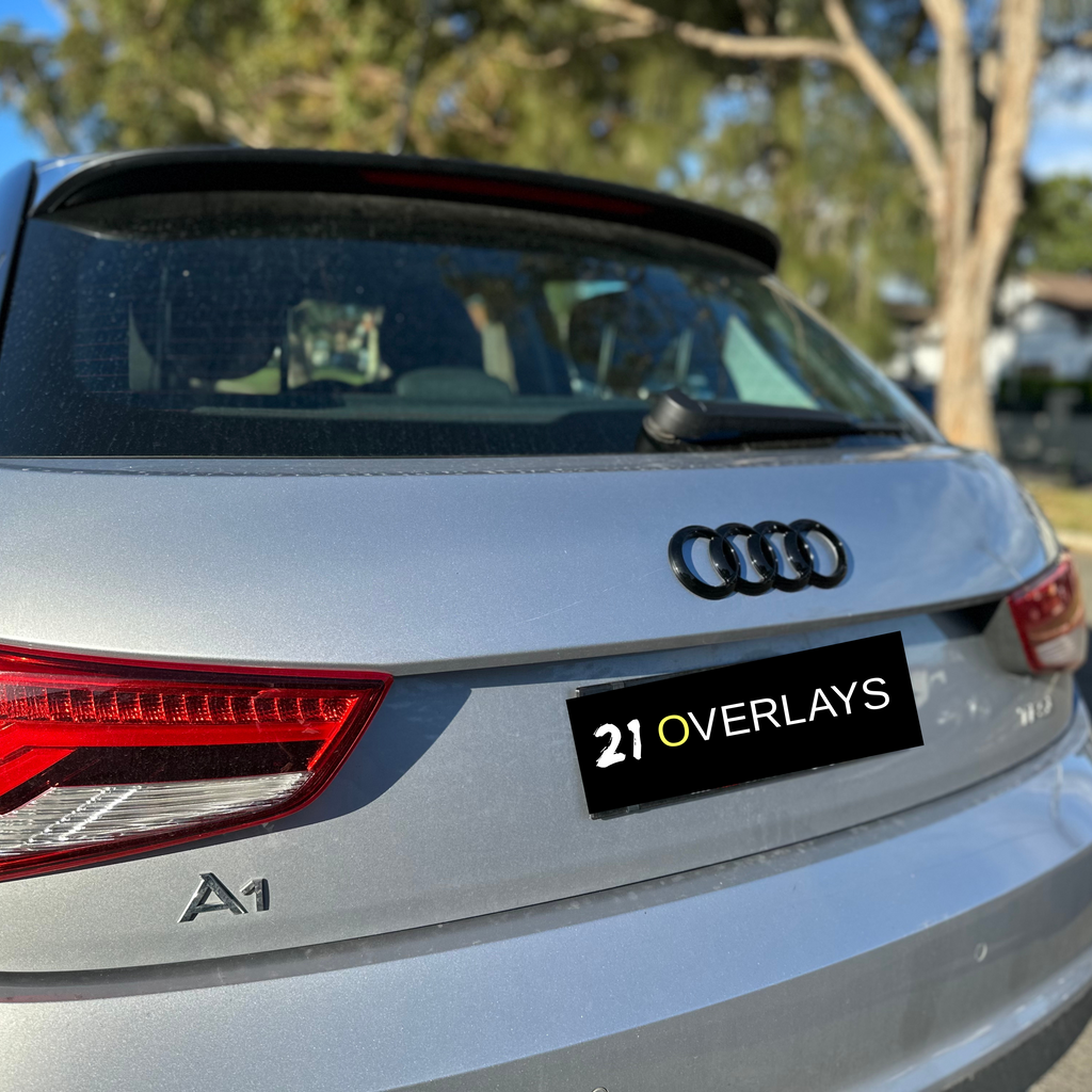 Audi A1 Front & Rear Badge Covers 2010-2018 – 21OVERLAYS