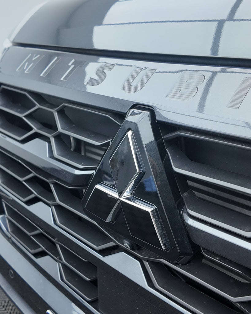 Mitsubishi MV Triton Front, Rear and Steering Wheel Badge Overlay Set ...