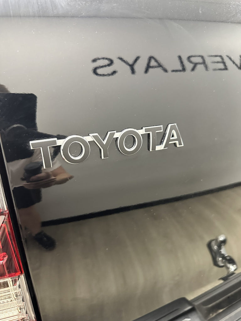 Toyota Hilux Rear "TOYOTA" Lettering Overlay 2022+ – 21OVERLAYS