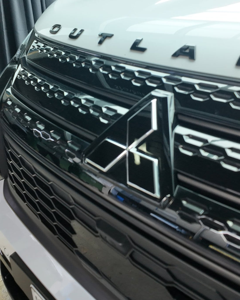 Mitsubishi Outlander ZM Front, Rear and Steering Wheel Badge Overlay S ...