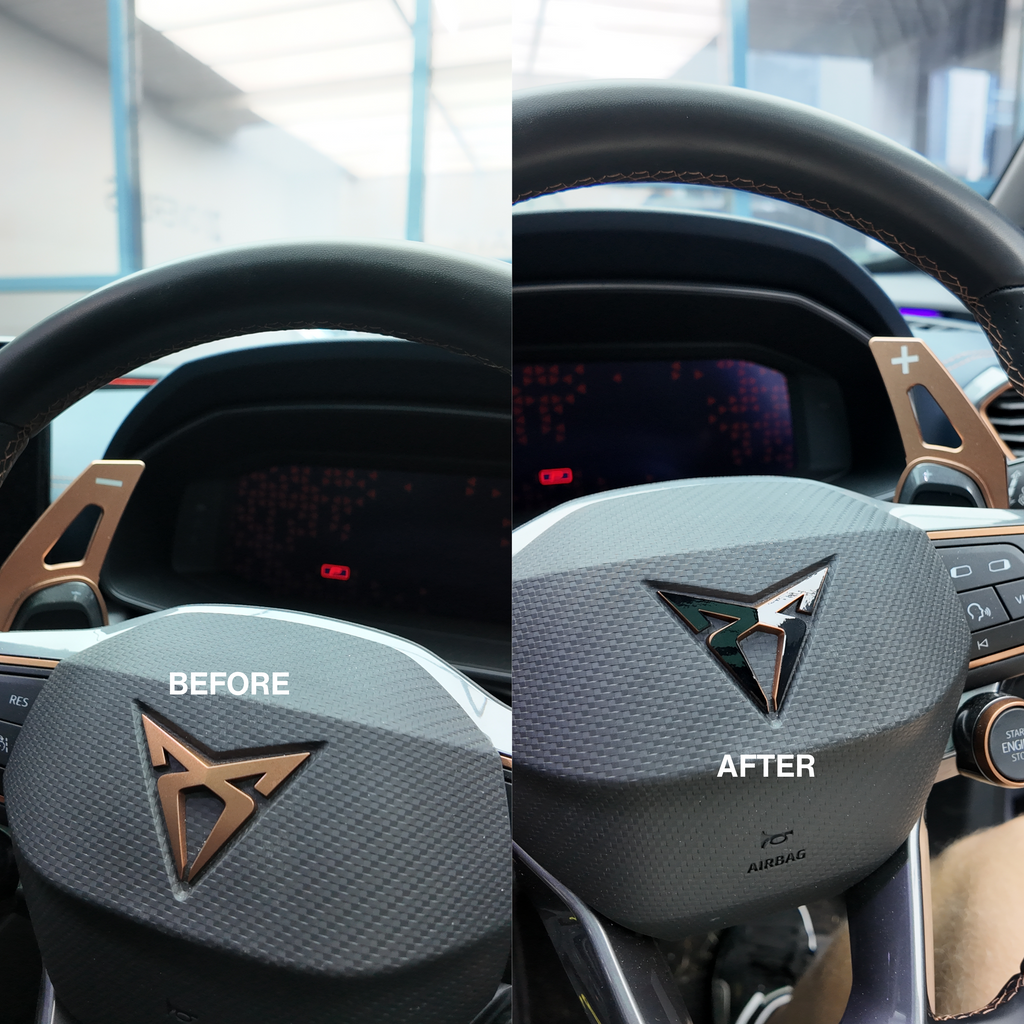 Cupra Formentor Steering Wheel Badge Overlay 2021-2024 – 21OVERLAYS