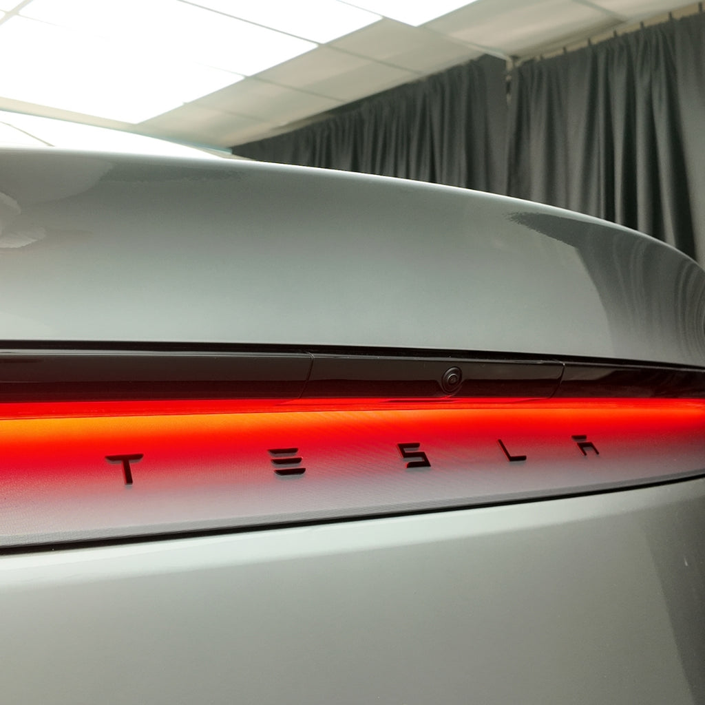 Tesla Model Y Rear "TESLA" Lettering Overlay 2024+ – 21OVERLAYS