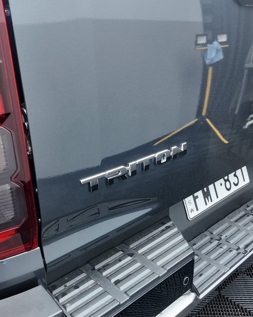 Mitsubishi Triton Rear "TRITON" Badge Overlay 2024+ – 21OVERLAYS