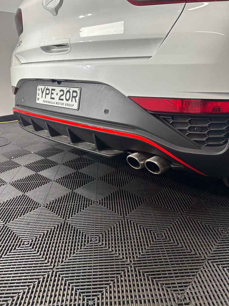 Hyundai Facelift i30 N Line Rear Bumper Stripe Overlay Kit 2024 ...